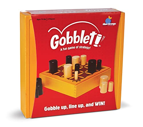 Gobblet! Abstract Strategy Board Game - Award Winning Kids or Adults Original All Wooden Board Game by Blue Orange Games - 2 Players for Ages 7 to 99 (Packaging May Vary)