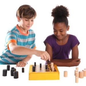 Gobblet! Abstract Strategy Board Game - Award Winning Kids or Adults Original All Wooden Board Game by Blue Orange Games - 2 Players for Ages 7 to 99 (Packaging May Vary)