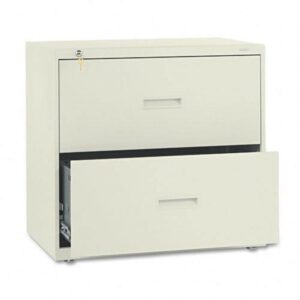 hon filing cabinet - 400 series two-drawer lateral file cabinet, 30w x 19-1/4d x 28-3/8h, putty (434ll)