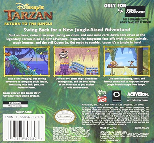 Tarzan: Return to the Jungle - Game Boy Advance