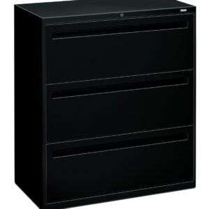 HON 783LP 700 Series 36 by 19-1/4-Inch 3-Drawer Lateral File, Black