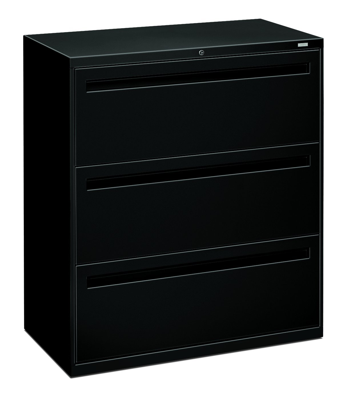 HON 783LP 700 Series 36 by 19-1/4-Inch 3-Drawer Lateral File, Black