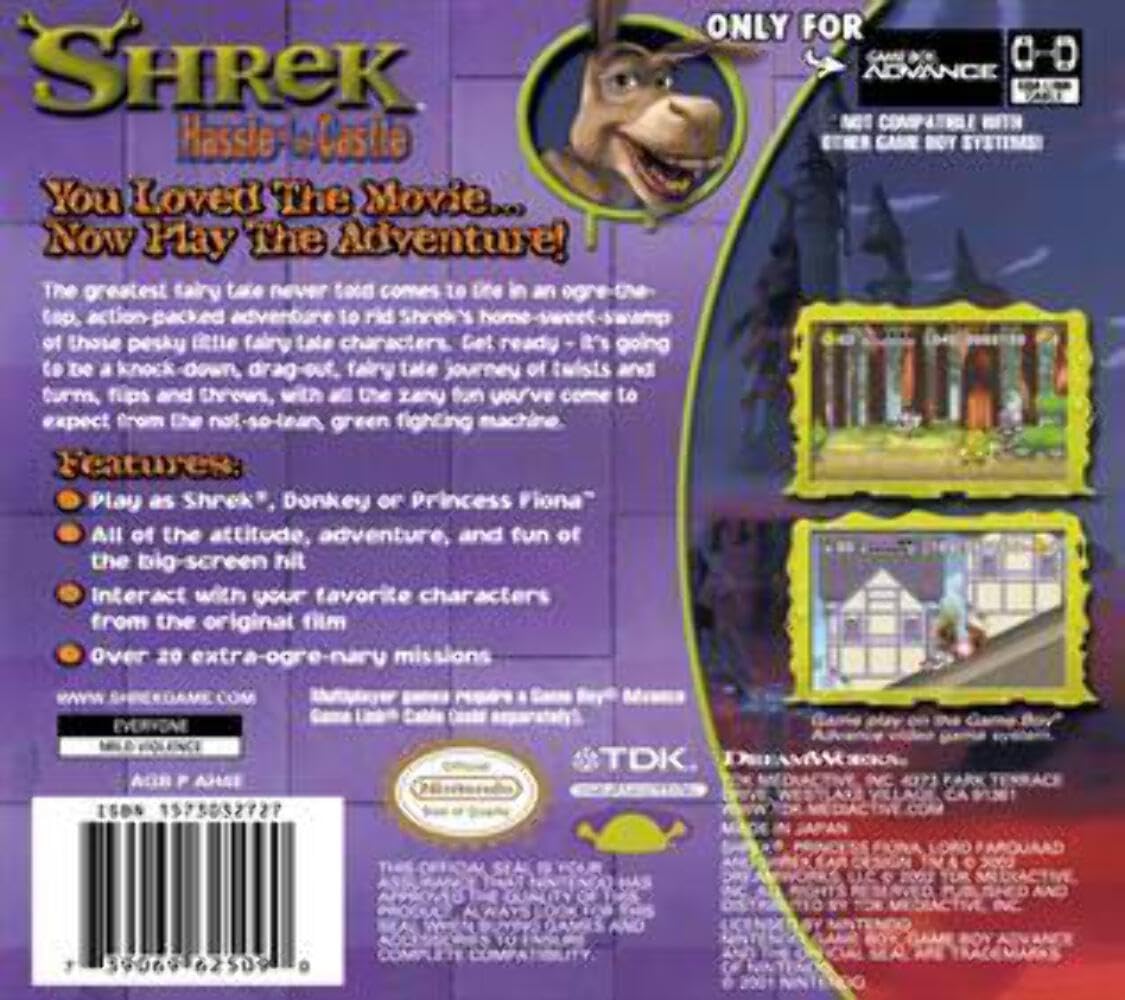 Shrek: Hassle at the Castle - Game Boy Advance