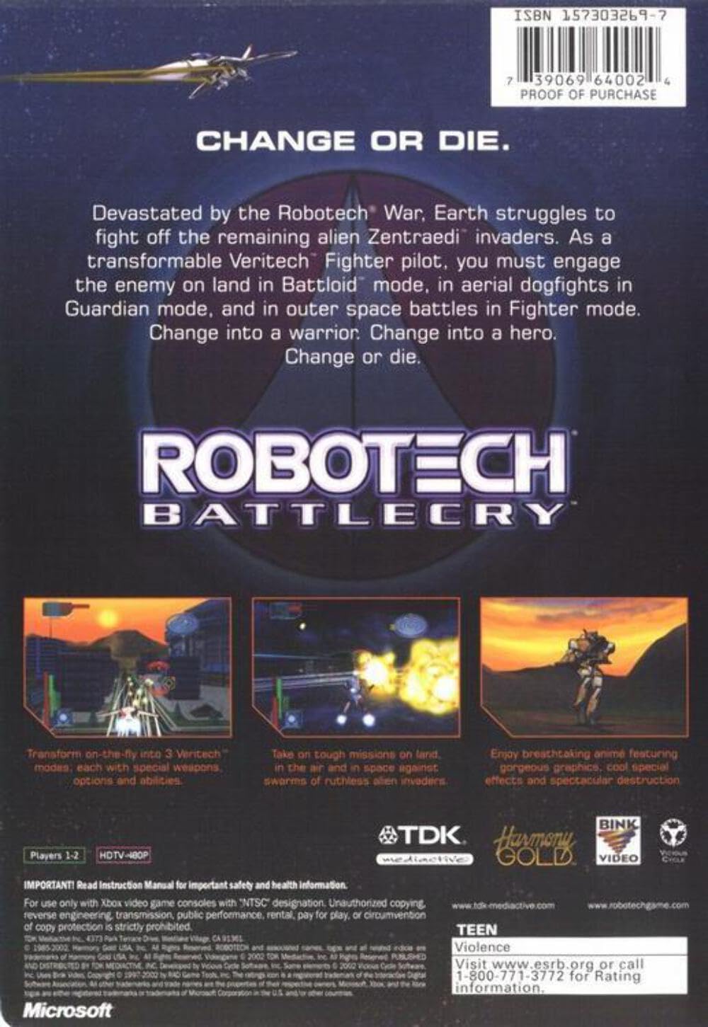 Robotech: Battlecry - Xbox