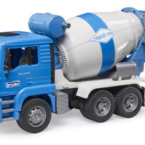 Bruder 02744 MAN Cement Mixer Realistic Construction Truck for Pretend Play