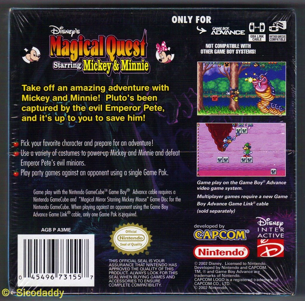 Disney's Magical Quest Starring Minnie & Mickey - Game Boy Advance