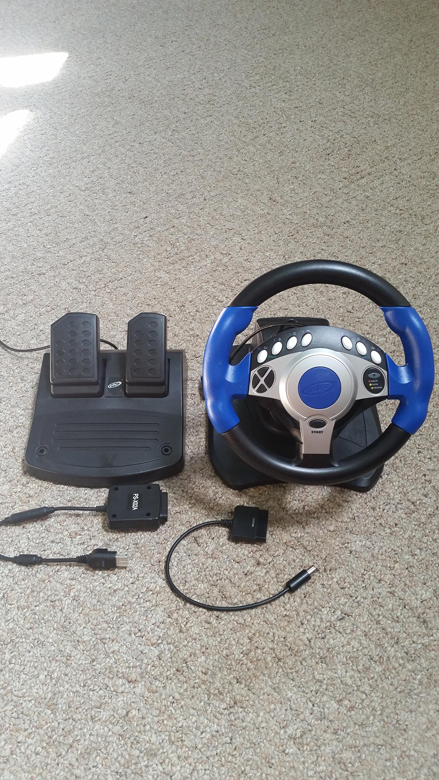 Intec Racing Wheel for PS2, Game Cube, xBox