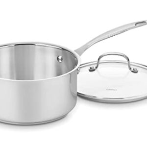 Cuisinart Saucepan w/Cover, Chef's-Classic Stainless Steel Cookware Collection, 3-Quart, 7193-20