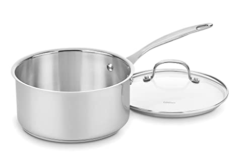 Cuisinart Saucepan w/Cover, Chef's-Classic Stainless Steel Cookware Collection, 3-Quart, 7193-20