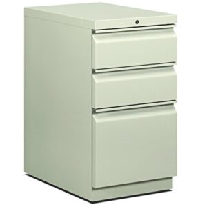 HON 33723RQ Efficiencies Mobile Pedestal File - Storage Pedestal with 1 File and 2 Box Drawers 22-7/8-Inch , Light Gray (H33723R)