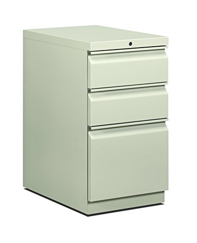 HON 33723RQ Efficiencies Mobile Pedestal File - Storage Pedestal with 1 File and 2 Box Drawers 22-7/8-Inch , Light Gray (H33723R)