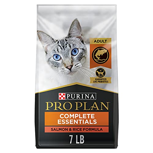 Purina Pro Plan High Protein Cat Food With Probiotics for Cats, Salmon and Rice Formula - 7 lb. Bag