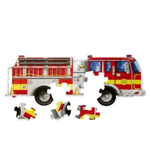 Melissa & Doug Fire Truck Jumbo Jigsaw Floor Puzzle (24 pcs, 4 feet long) - FSC Certified