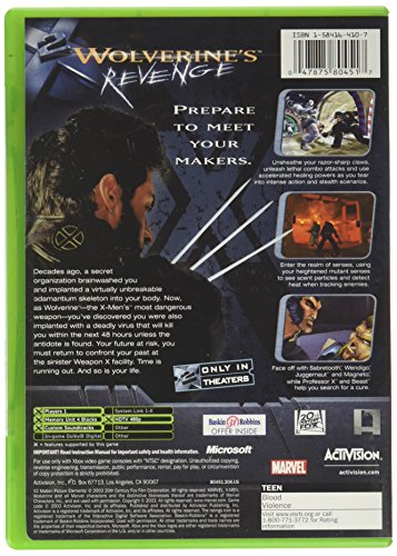 X2 Wolverine's Revenge - Xbox