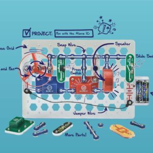 Snap Circuits Pro SC-500 Electronics Exploration Kit | Over 500 Projects Full Color Project Manual 73 + Parts STEM Educational Toy for Kids 8