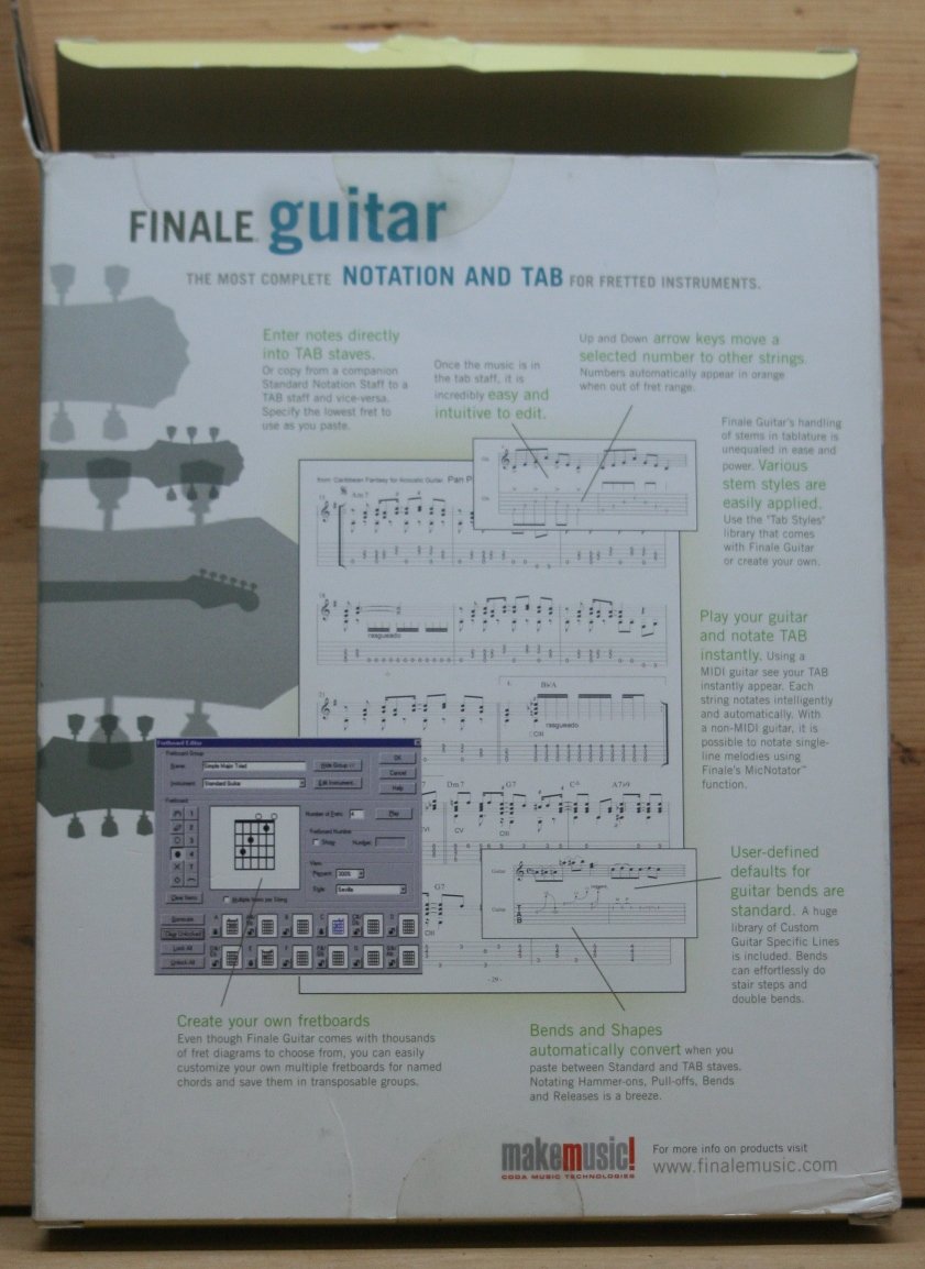 Finale Guitar 2003