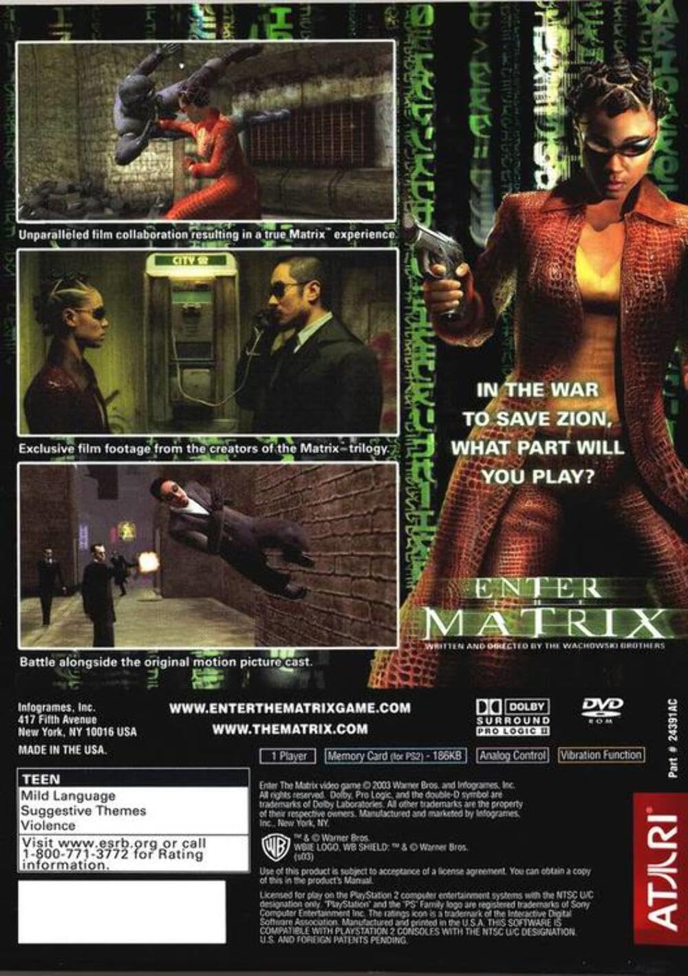 Enter The Matrix - PlayStation 2