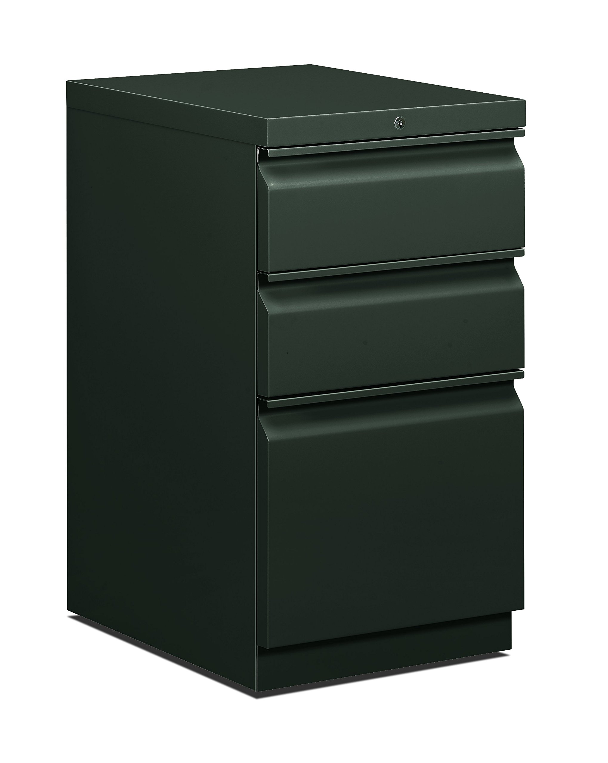 HON 33720RS 19-7/8-Inch Efficiencies Mobile Pedestal File with 1 File and 2 Box Drawers, Charcoal