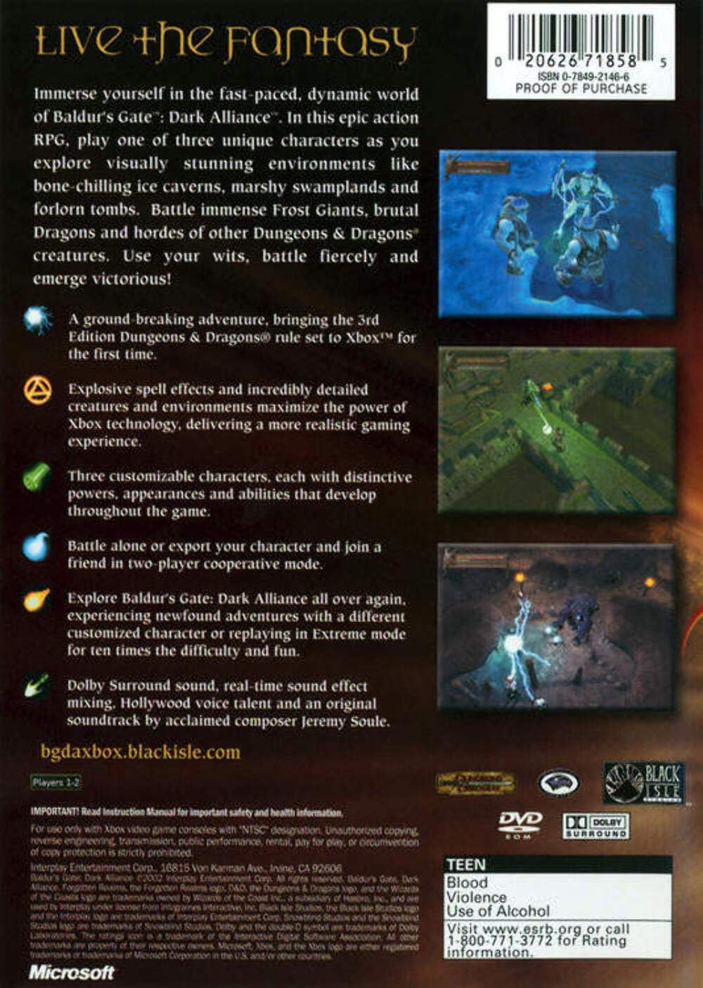 Baldur's Gate: Dark Alliance - Xbox