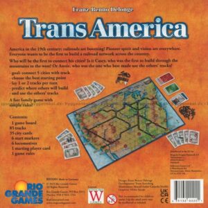 Rio Grande Games Transamerica Game