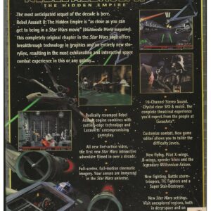 Star Wars: Rebel Assault Ii: The Hidden Empire [PC Game]