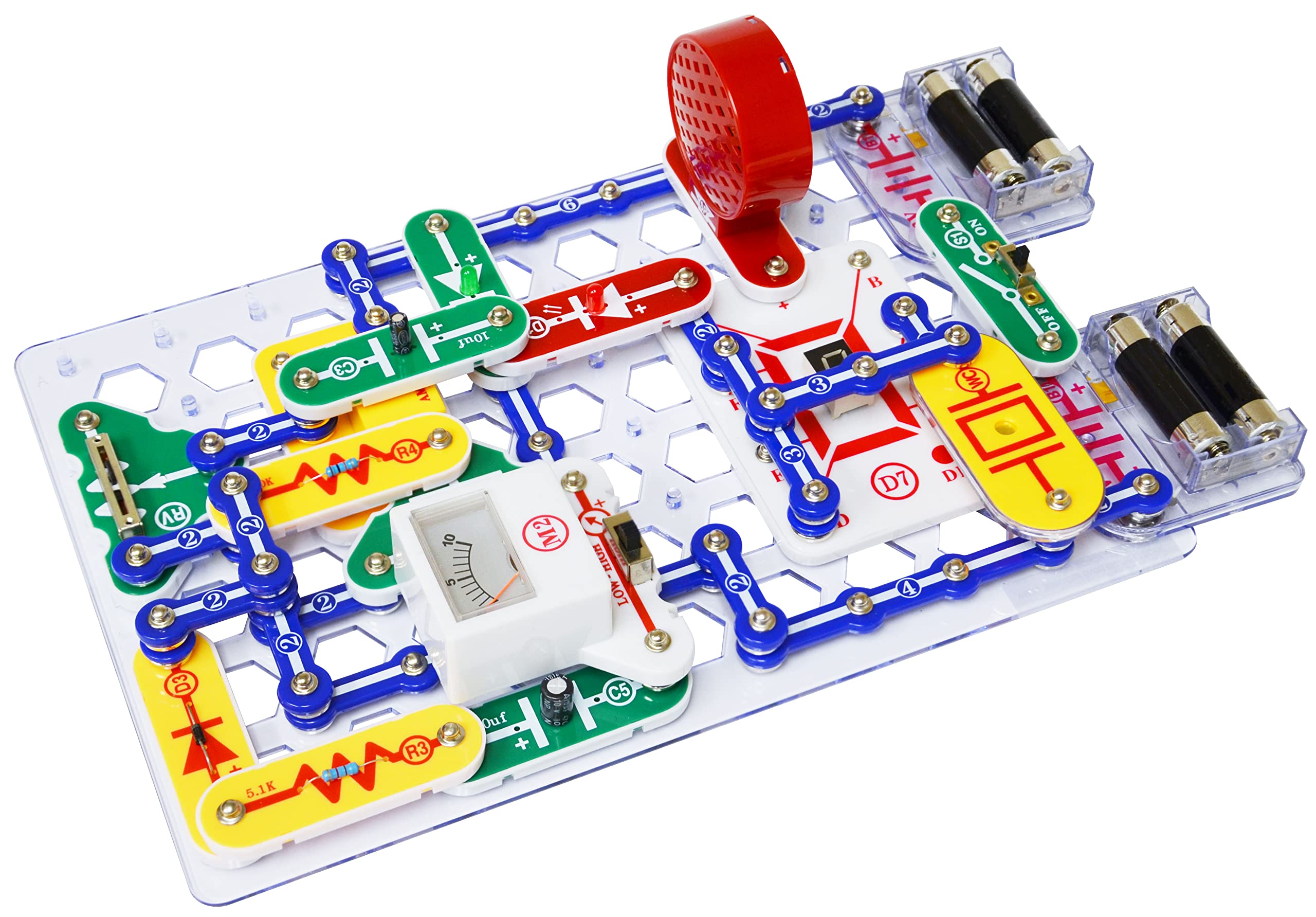 Snap Circuits Pro SC-500 Electronics Exploration Kit | Over 500 Projects Full Color Project Manual 73 + Parts STEM Educational Toy for Kids 8