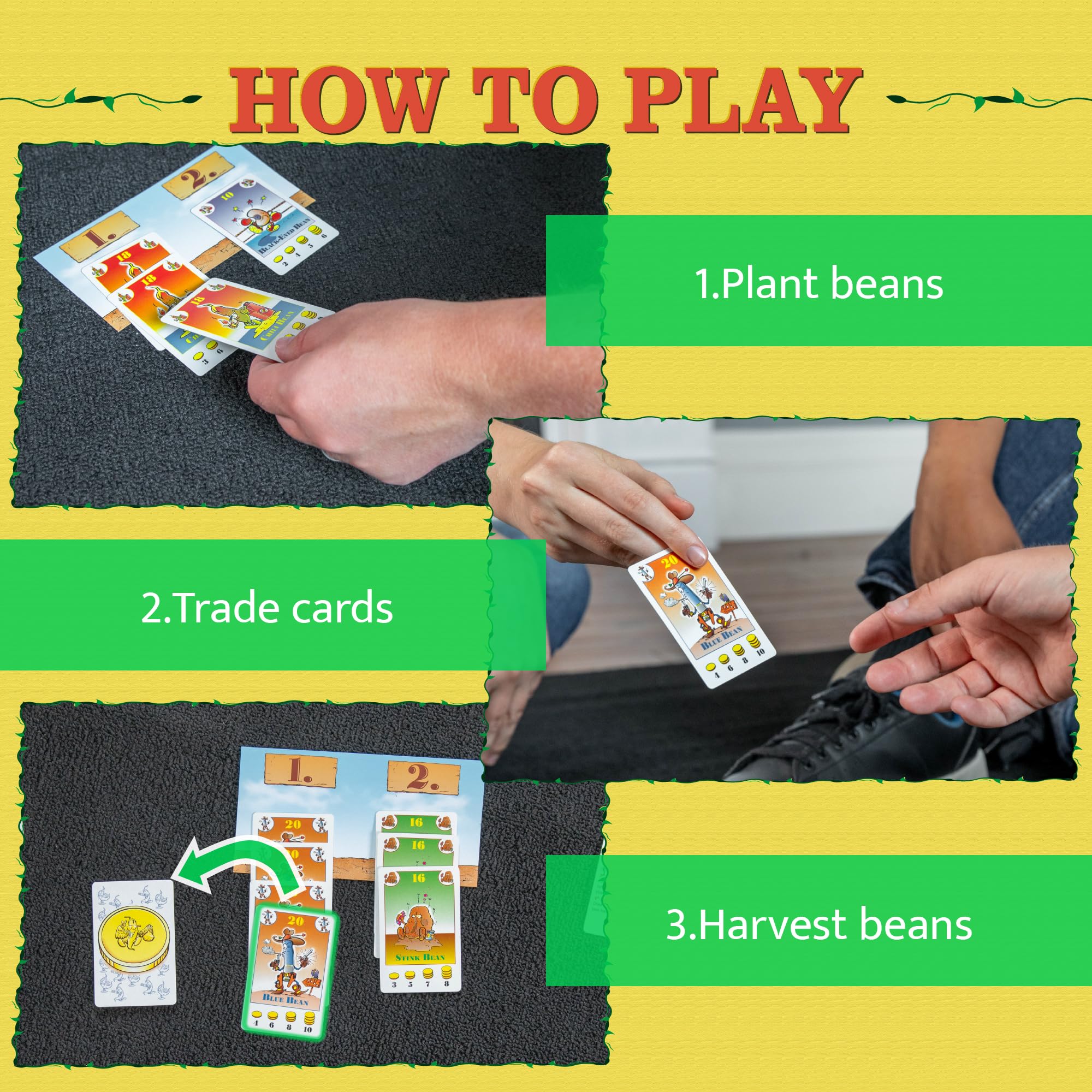 Amigo Games Bohnanza Classic Card Game – Plant & Harvest Your Beans in This Exciting Strategic Game That is Fun for the Whole Family – For Kids & Adults Ages 12 & Older