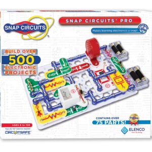 Snap Circuits Pro SC-500 Electronics Exploration Kit | Over 500 Projects Full Color Project Manual 73 + Parts STEM Educational Toy for Kids 8