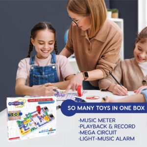 Snap Circuits Pro SC-500 Electronics Exploration Kit | Over 500 Projects Full Color Project Manual 73 + Parts STEM Educational Toy for Kids 8