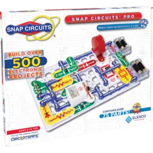 Snap Circuits Pro SC-500 Electronics Exploration Kit | Over 500 Projects Full Color Project Manual 73 + Parts STEM Educational Toy for Kids 8