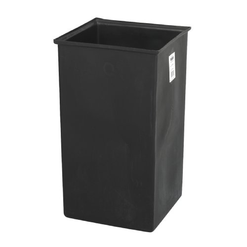 Safco Trash Can Liner for 36 Gallon Garbage Cans, Plastic Insert Easy to Remove and Clean, Black