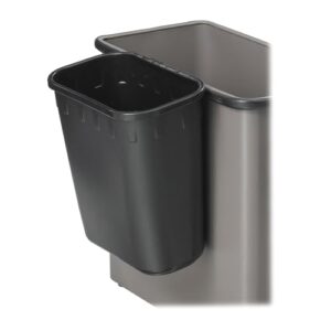 safco products 2944bl paper pitch recycling trash can, black, "9.8"" x 10.3"" x 6.3"""