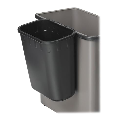 Safco Products 2944BL Paper Pitch Recycling Trash Can, Black, "9.8"" x 10.3"" x 6.3"""