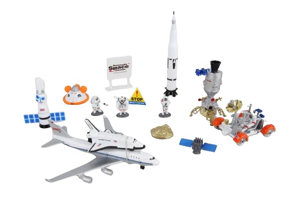 Space Mission 16 Piece set w/ Kennedy Space Center Sign