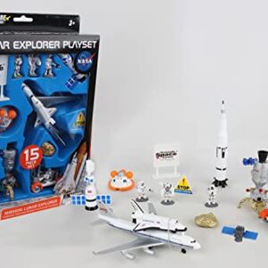 Space Mission 16 Piece set w/ Kennedy Space Center Sign