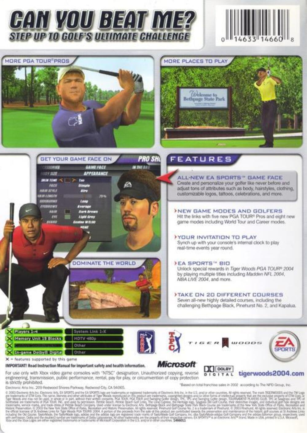 Tiger Woods PGA Tour 2004 - Xbox