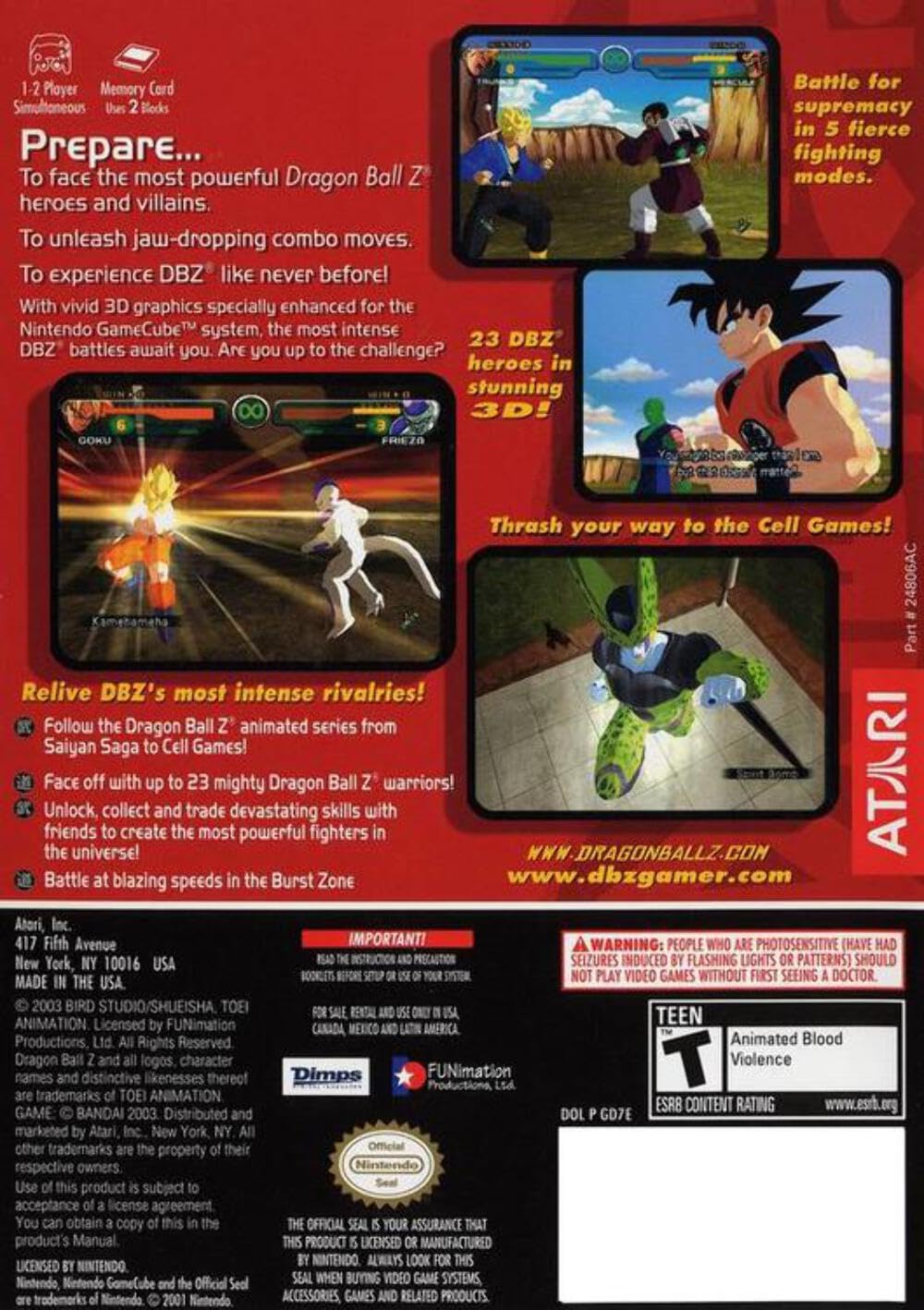 Dragon Ball Z: Budokai - GameCube