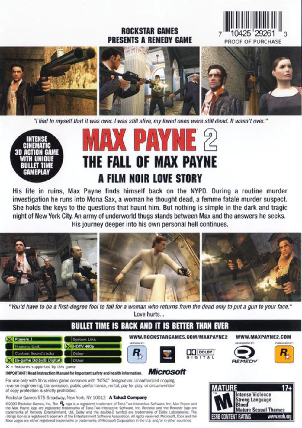 Max Payne 2: The Fall of Max Payne - Xbox