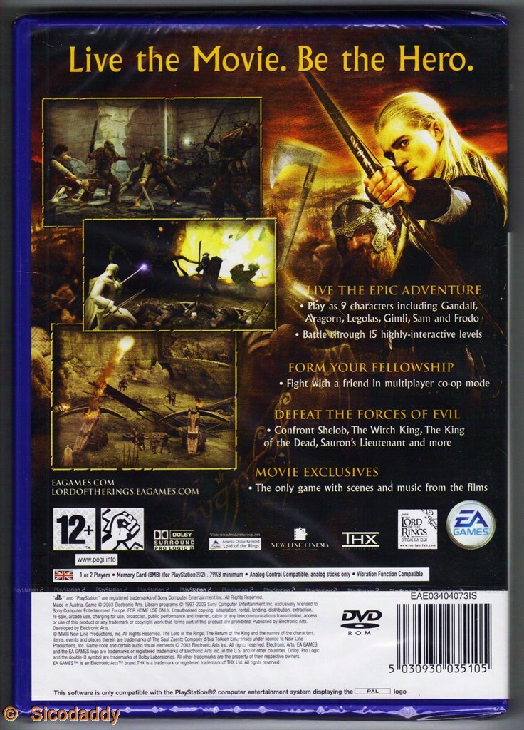 The Lord of the Rings: The Return of the King (PS2)