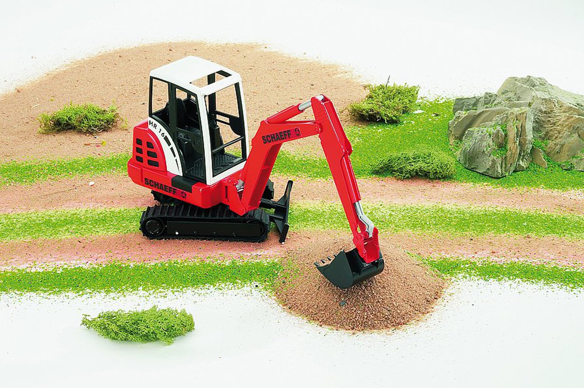 Bruder Schaeff Mini Excavator HR 16 1:16 Scale Farm and Construction Indoor and Outdoor Pretend Play Toy