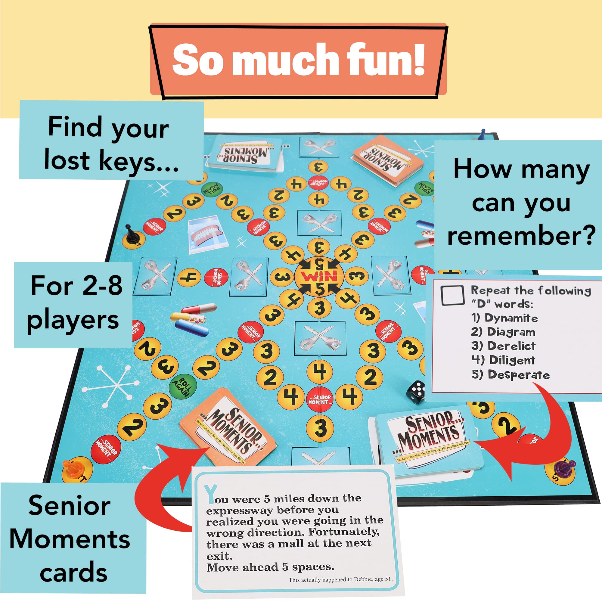 Senior Moments Board Game