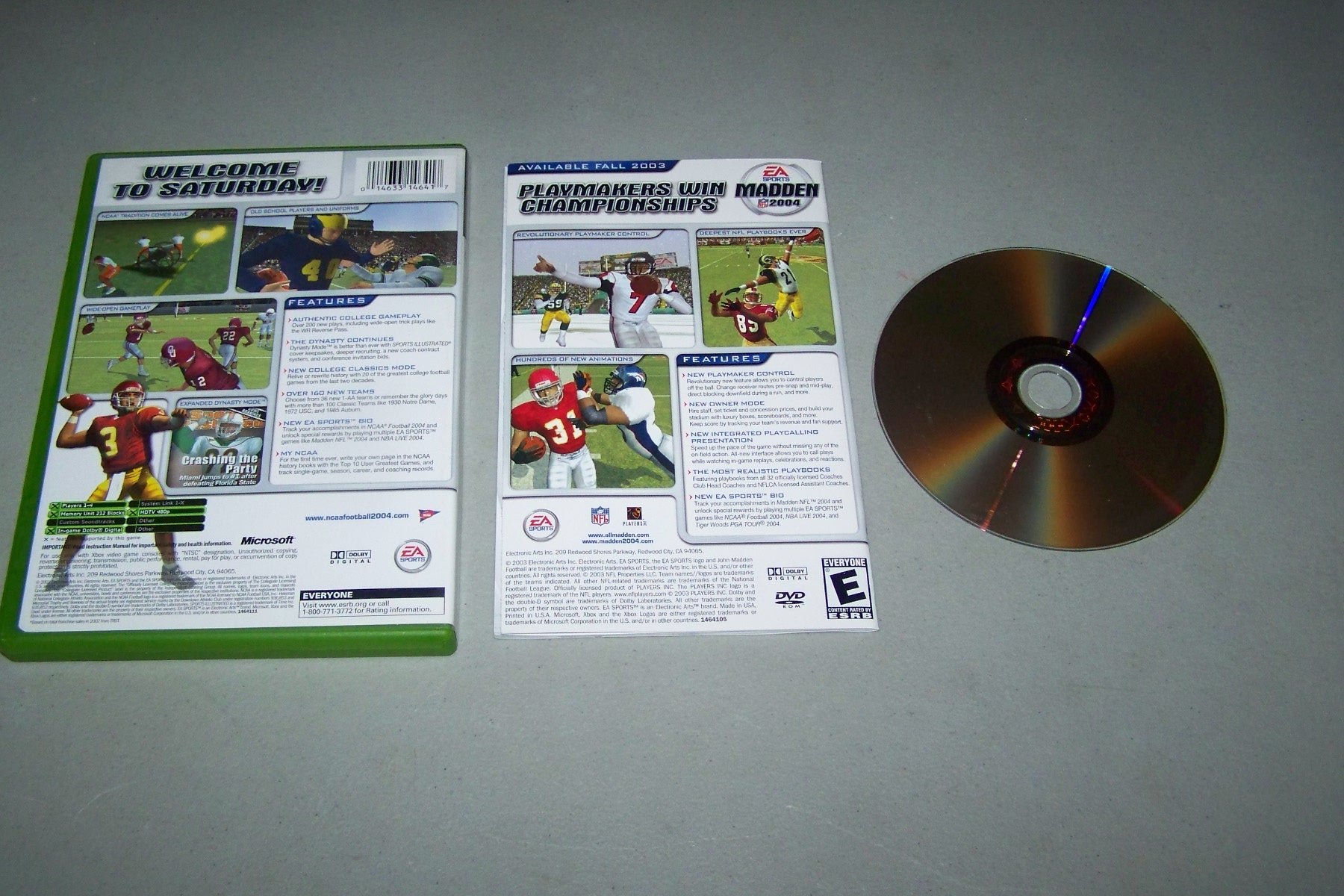 NCAA Football 2004 - Xbox