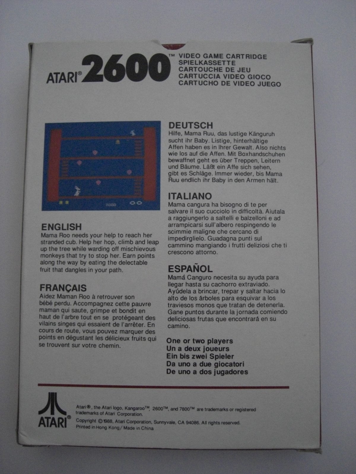 Kangaroo: Atari 2600