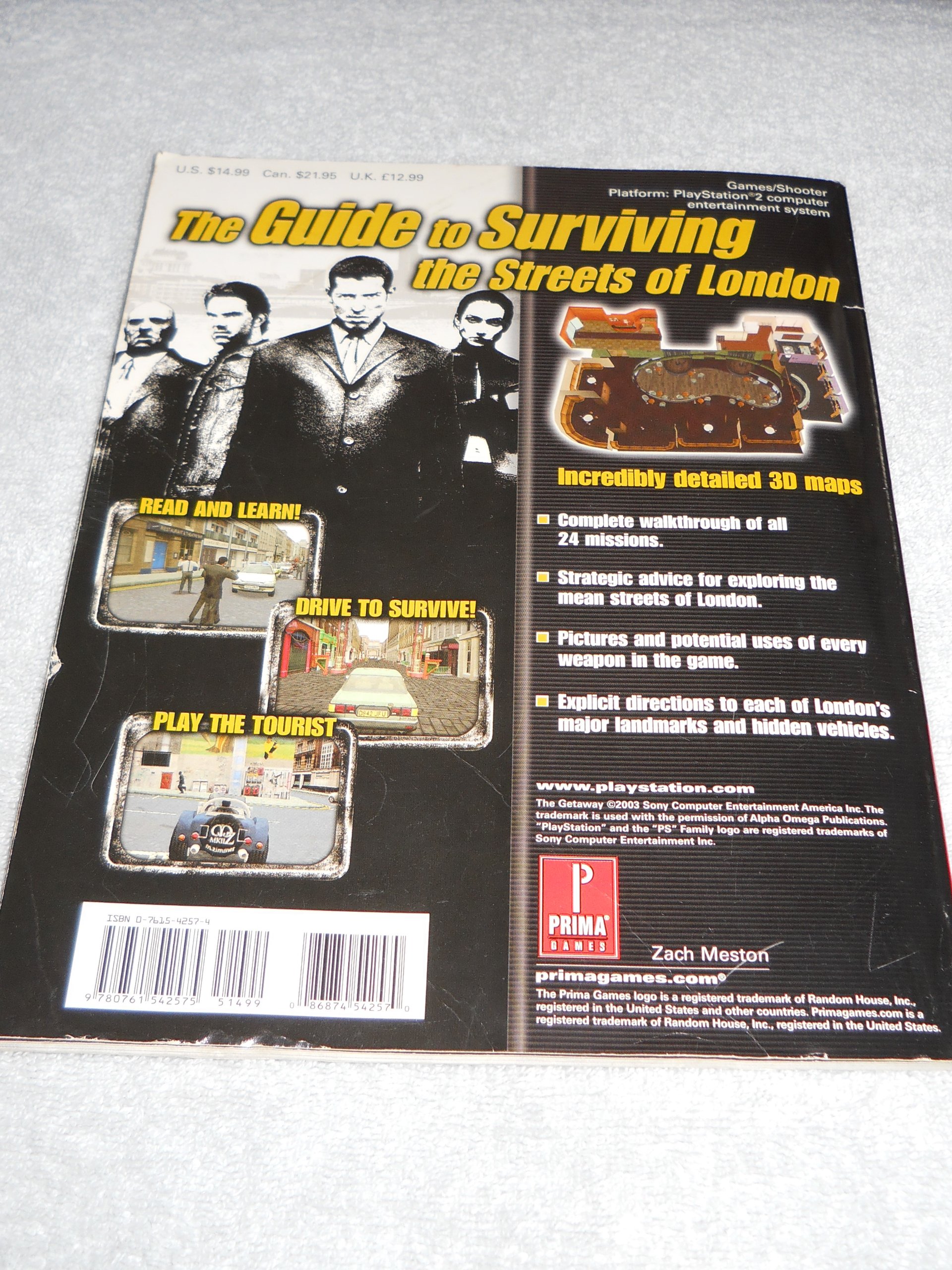 PRIMA PUBLISHING The Getaway Official Strategy Guide