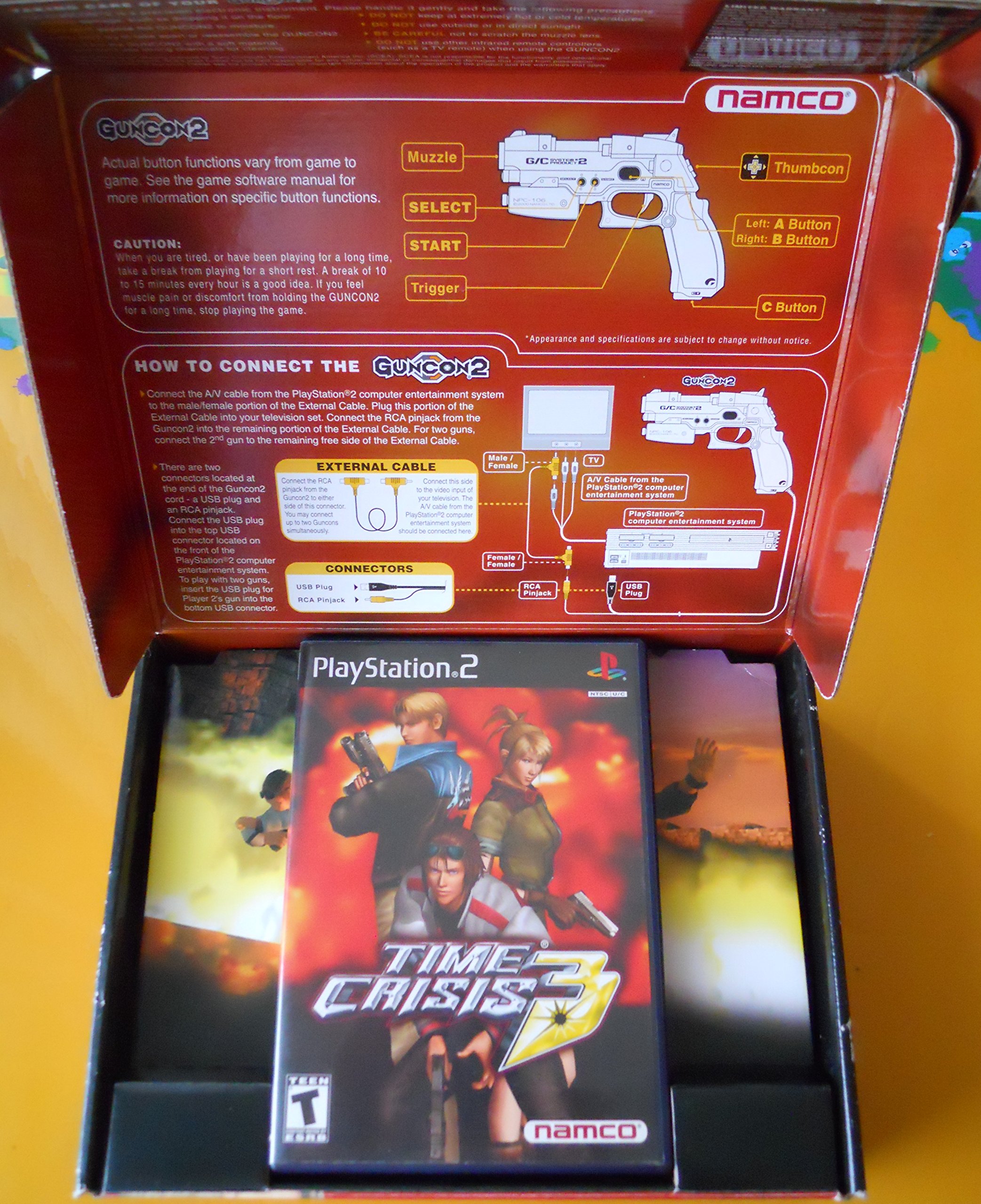 Time Crisis 3 with Guncon 2 Light Gun