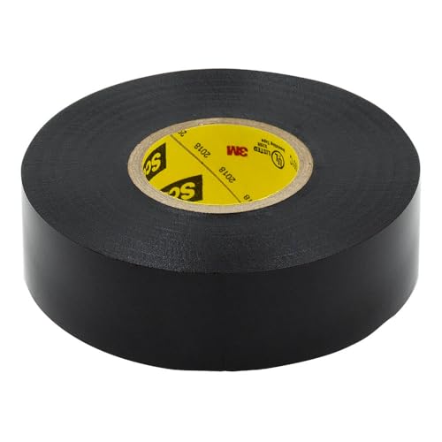 3M Scotch Super 33+ Electrical Tape - 3/4 in x 52 ft, Premium Grade All-Weather Vinyl, Resistant to Abrasion, Moisture, Corrosion, Alkalies - Black, 1 Roll