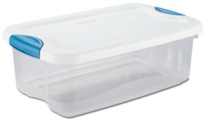 sterilite latch storage container, 6 qt capacity, clear