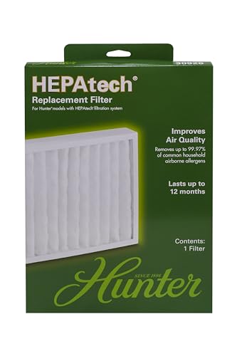 Hunter 30928 HEPAtech Replacement Air Purifier Filter for Models 30057, 30057A, 30059, 30060, 30061, 30067, 30067A, 30078, 30079, 30097, 30124, 30126, 30180, 30183