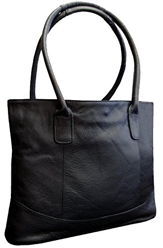 Casual Leather Handbag (#1827-8) (Brown/Black)