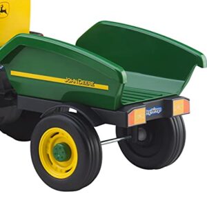 Peg Perego John Deere Farm Tractor and Trailer Pedal Tractor, Green